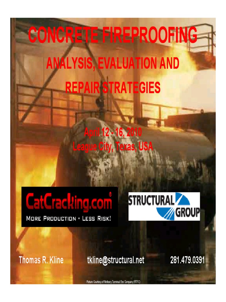 Concrete Fireproofing Analysis Evaluation and Repair Strategies | PDF | Corrosion | Fahrenheit