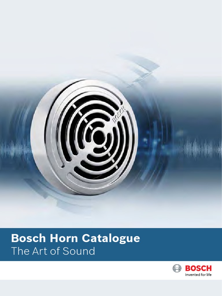 Bosch Horns Brochure 2016 17 AP 54424 | PDF | Sound | Frequency