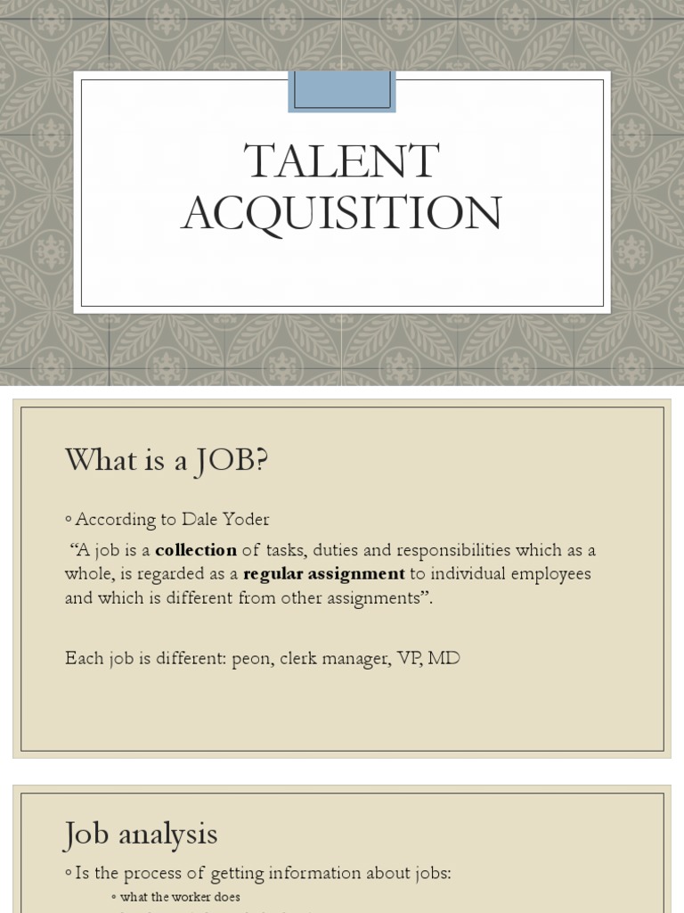 Talent Acquisition | PDF | Swot Analysis | Employment