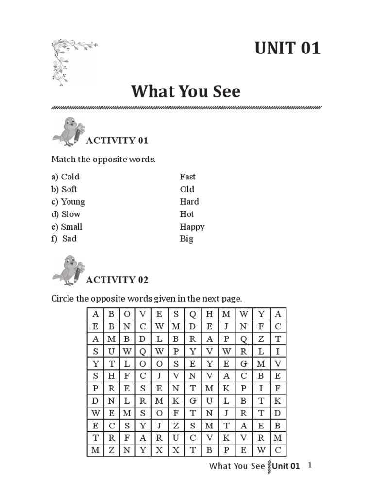 Opposites, Descriptions, and Comparisons: A Collection of Language Arts ...