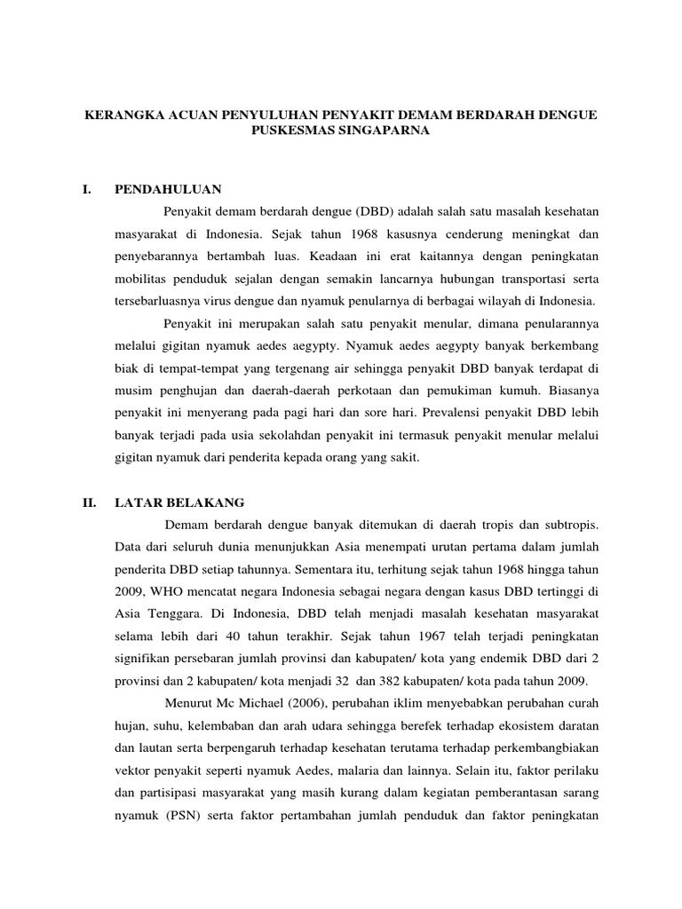 Kak Penyuluhan DBD | PDF