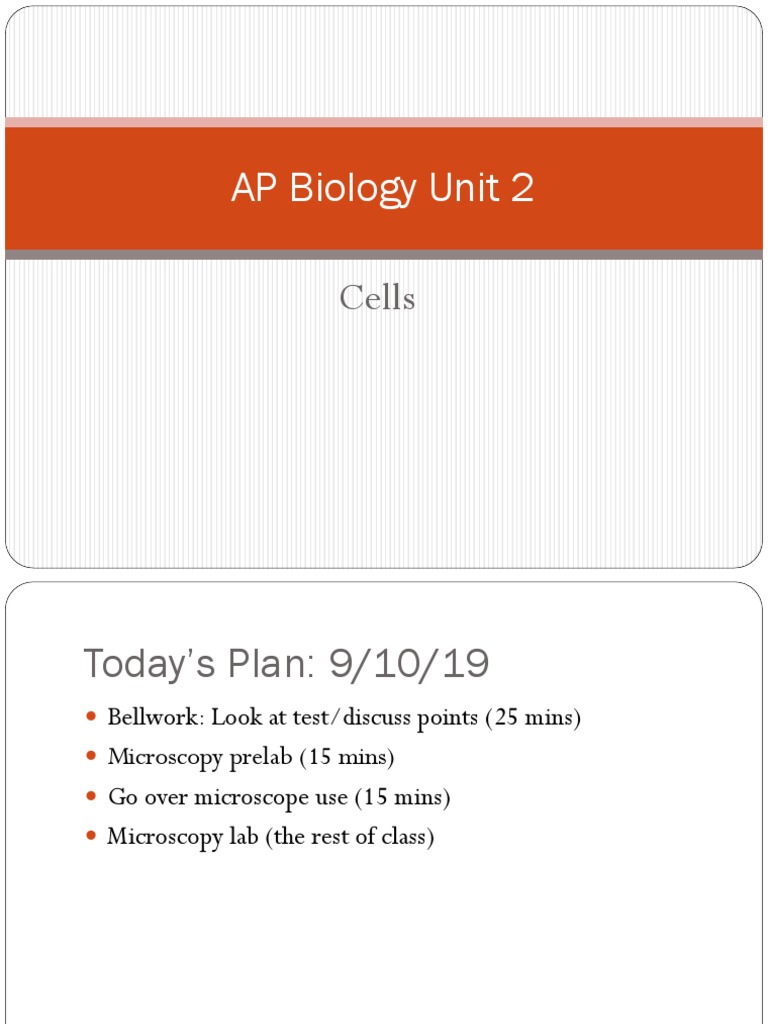 AP Biology Unit 2: Cells | Download Free PDF | Endoplasmic Reticulum ...