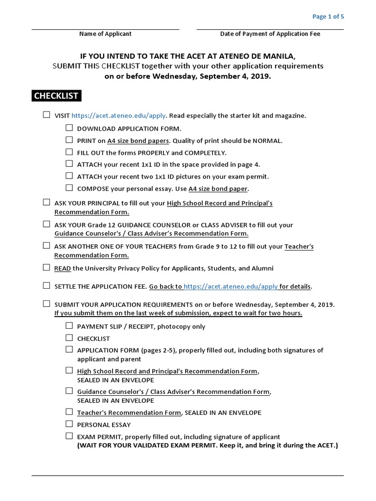 Ateneo | PDF | University And College Admission | Personally ...