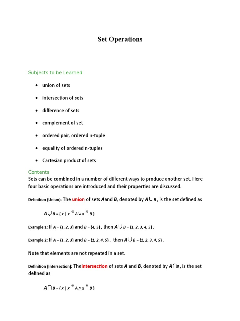 Set Operations Explained: Union, Intersection, Difference, and ...