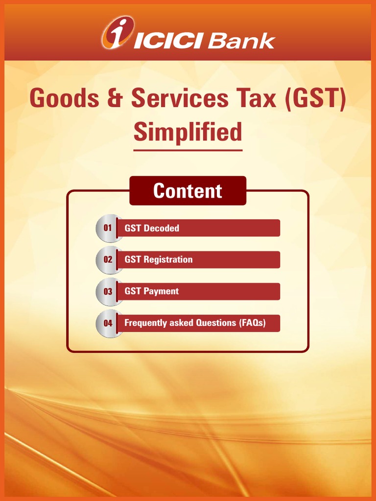Goods & Services Tax (GST) : Simplified | PDF | Value Added Tax | Taxes