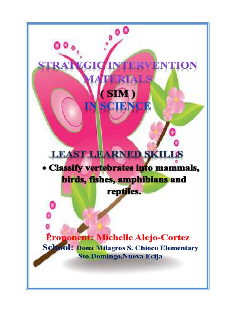 Sim in Science 5 | PDF | Egg | Vertebrates