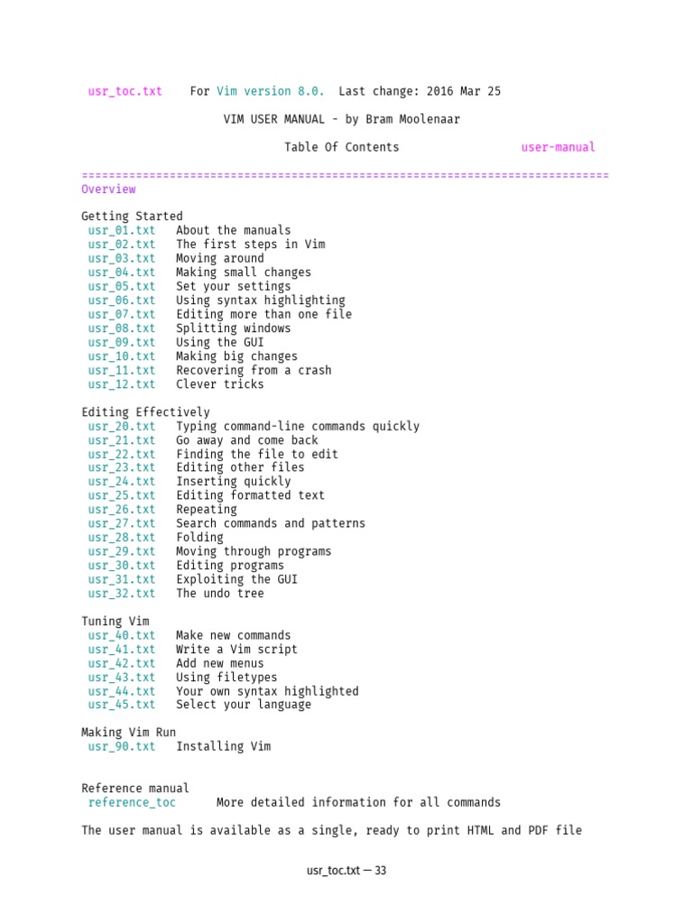 Vim Tutorial Text File Command Line Interface
