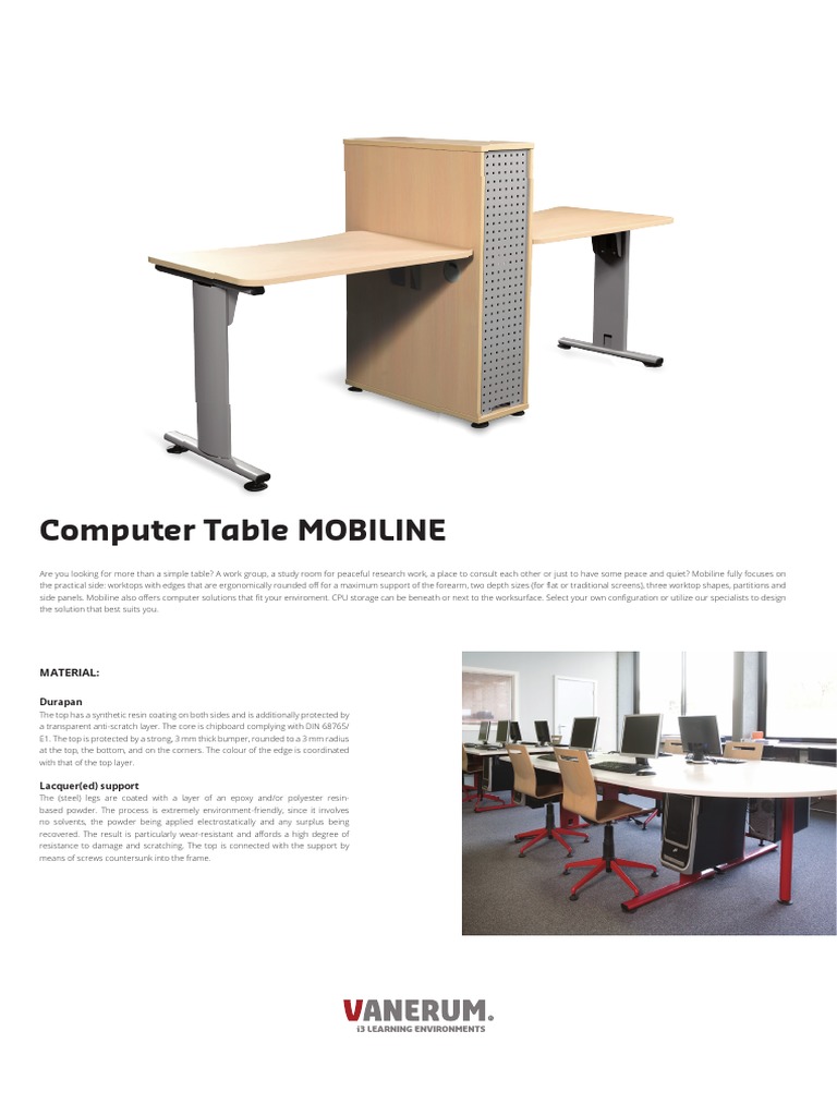 VNR-Computer Table Mobiline - ENG | PDF | Countertop | Industrial Processes