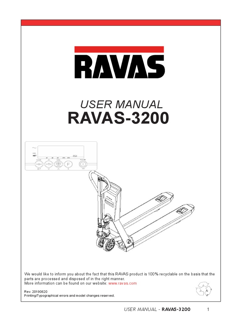 RAVAS User Manual 3200 F | PDF | Battery Charger | Rechargeable Battery