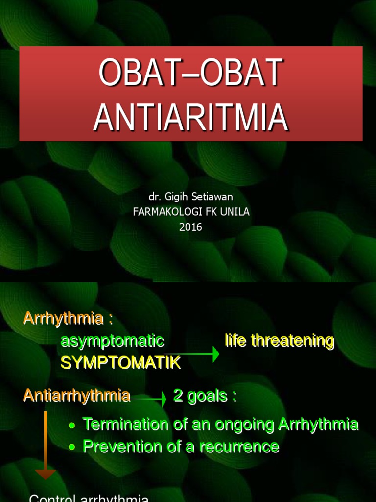 Antiarrhythmia Medications Overview | PDF