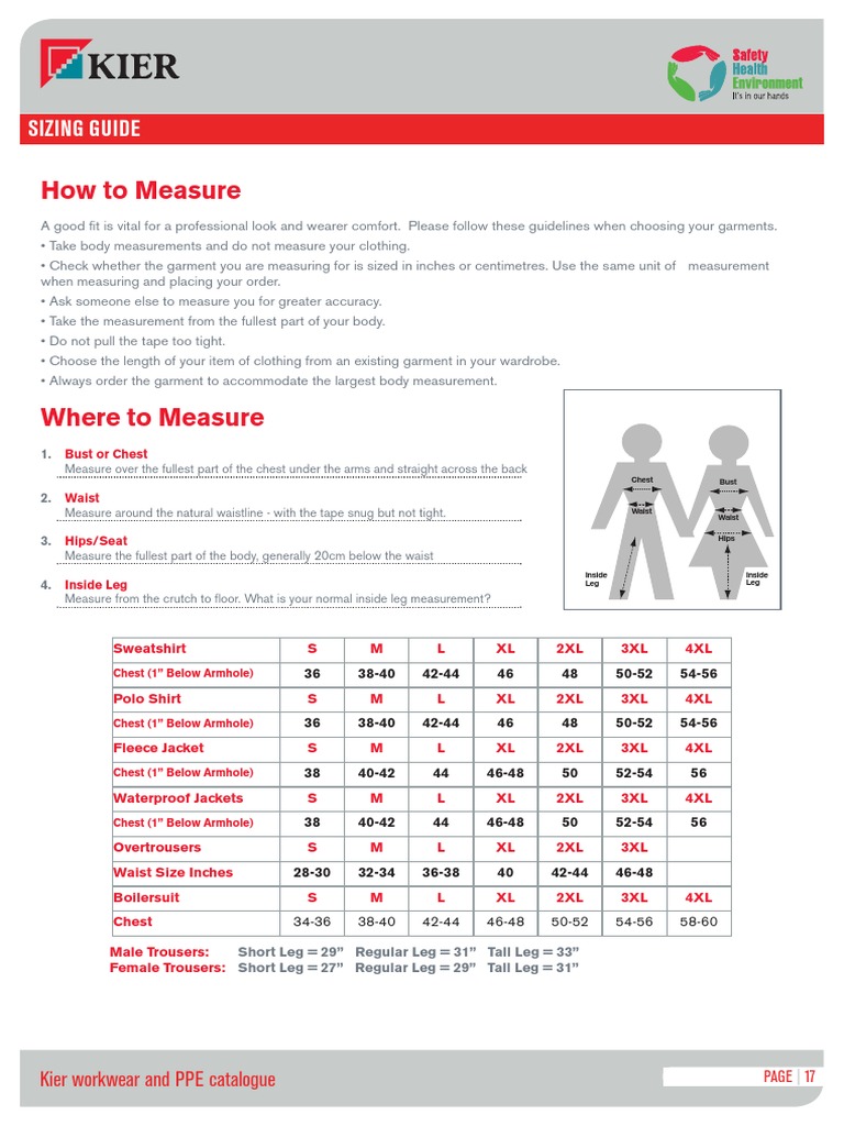 How To Measure: Sizing Guide Sizing Guide | PDF | Clothing | Consumer Goods