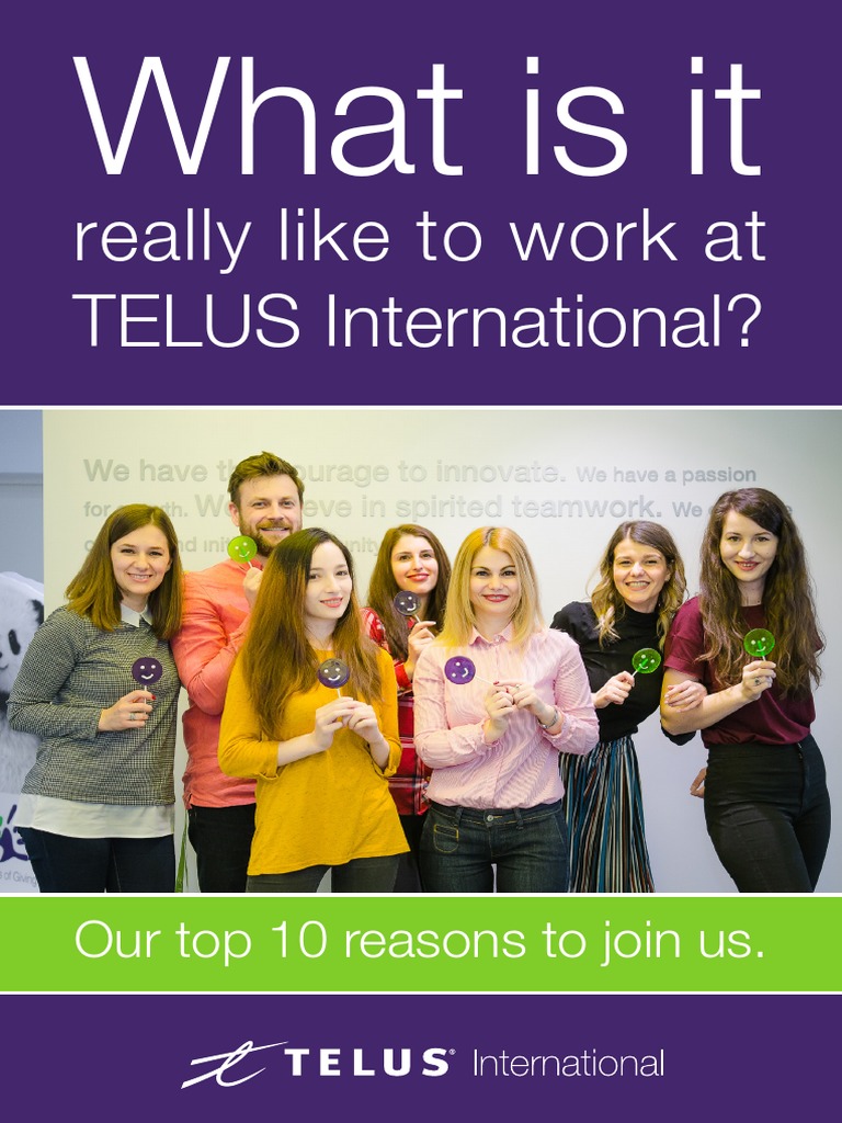 Top 10 Reasons To Join TELUS International | PDF | Leadership | Outsourcing