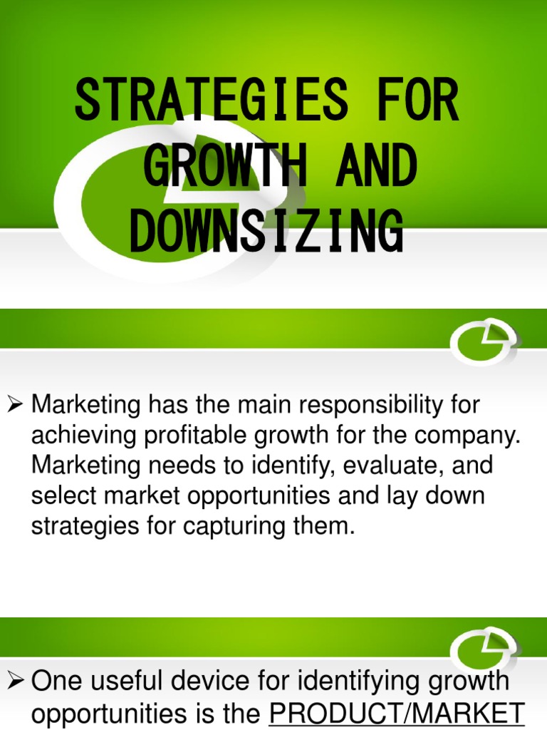 Growth and Downsizing Strategies Explained | PDF | Strategic Management ...