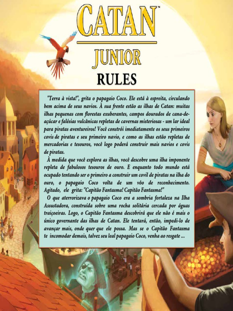 Catan Junior Rules PT-BR | PDF | Pirataria | Mercado (economia)
