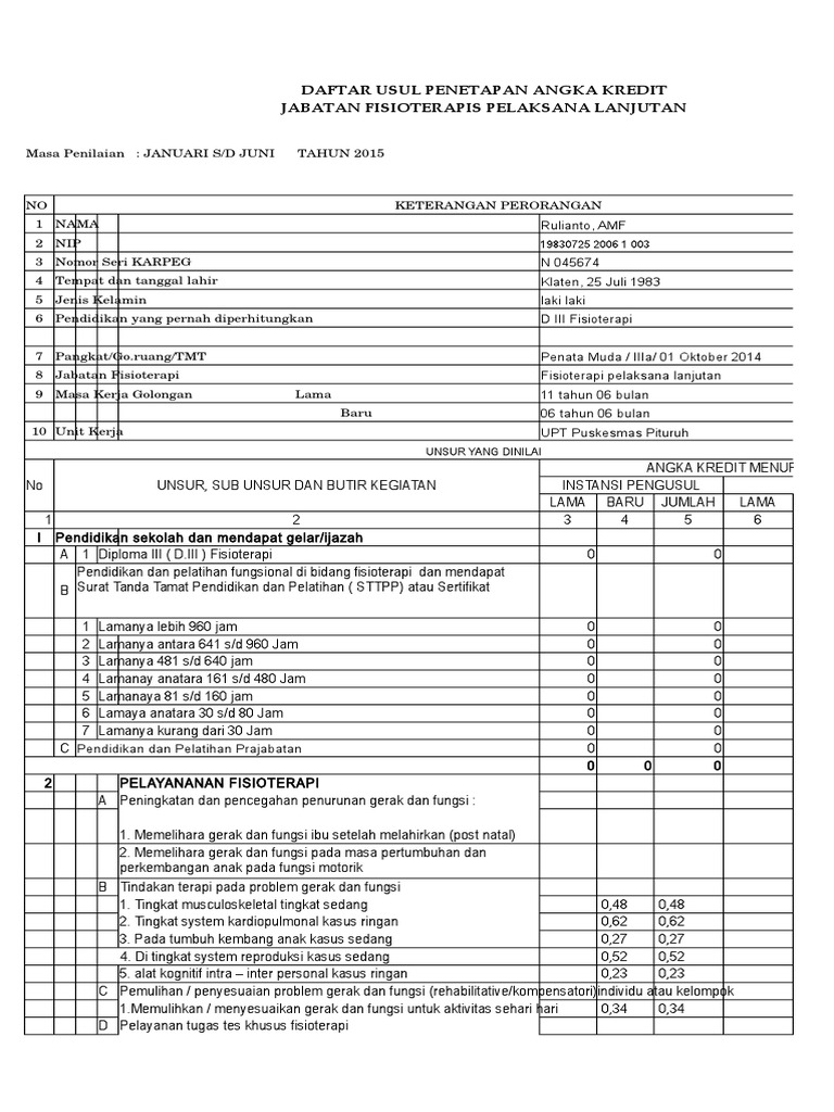 LOG BOOK Fisioterapi | PDF