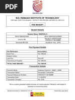 Sol Fee Receipt | PDF