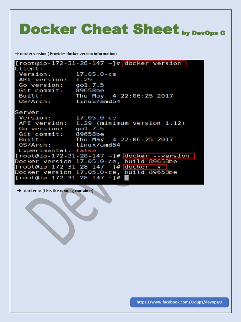 Docker Cheet Sheet | PDF | Computer Engineering | Computer Architecture