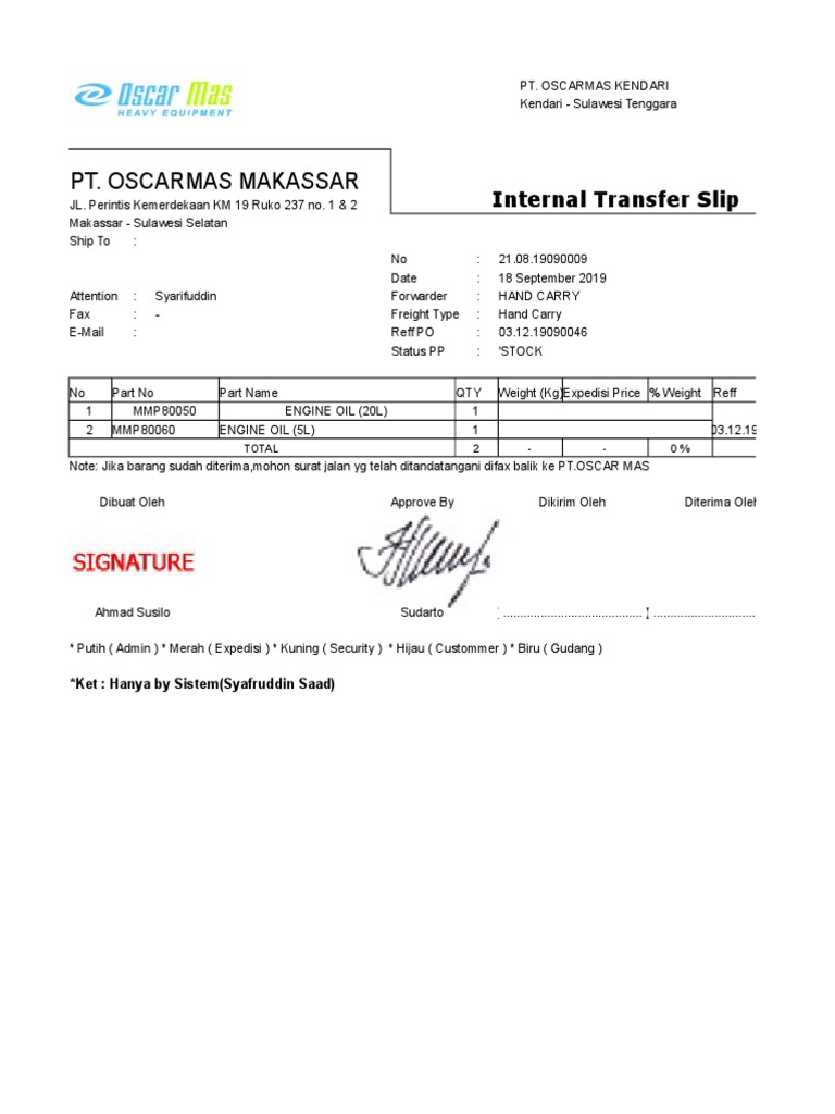 Contoh Do Part Sumitomo | PDF