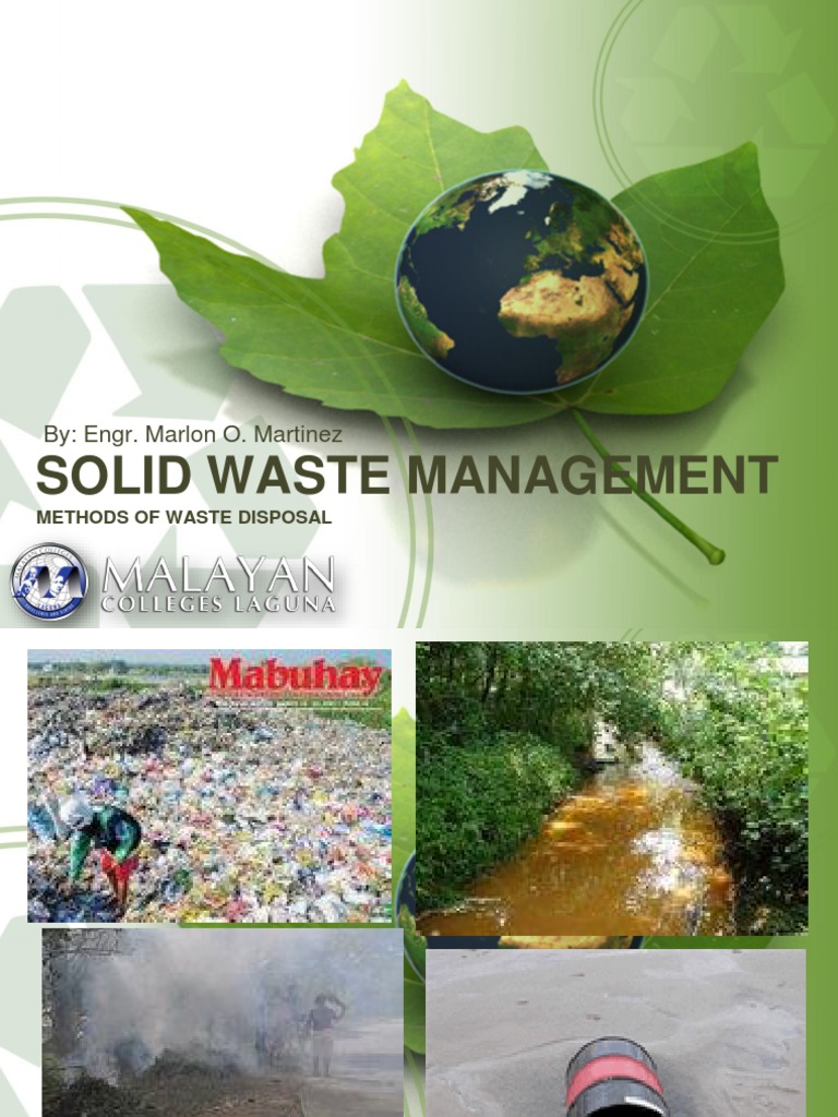 Solid Waste Management: By: Engr. Marlon O. Martinez | PDF | Municipal ...