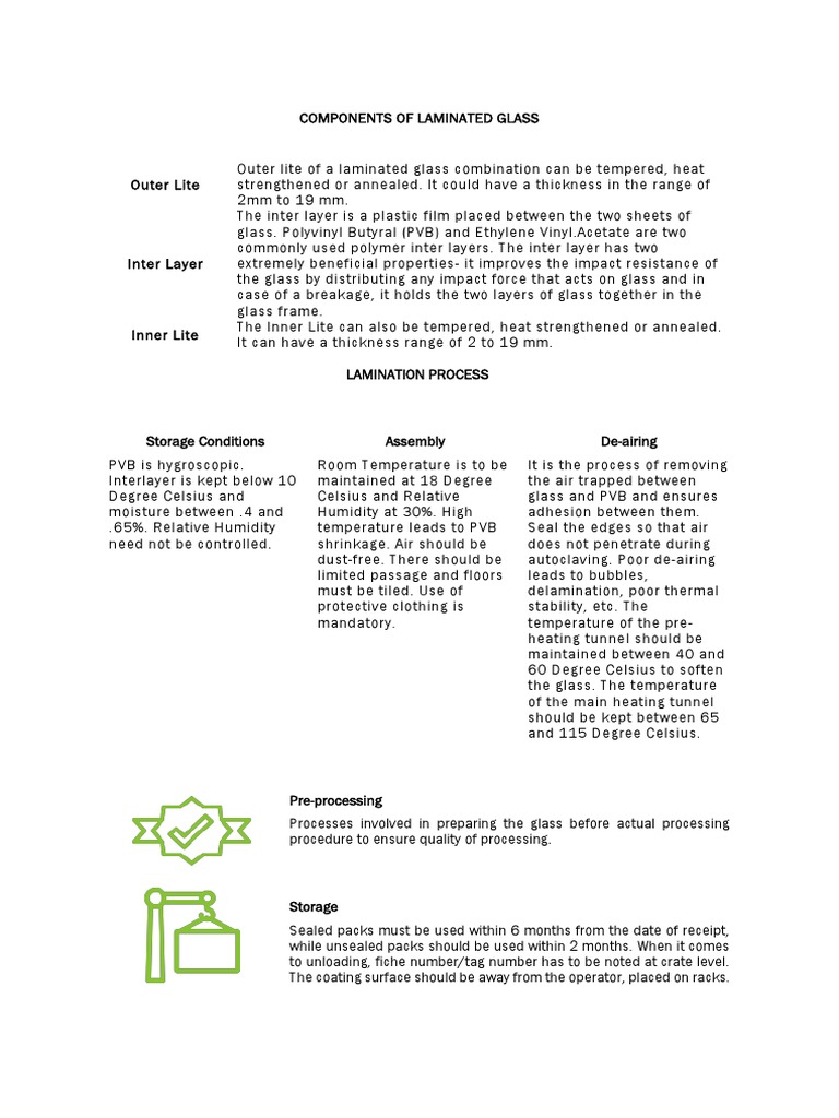 Components Of Laminated Glass Pdf Materials Building Engineering