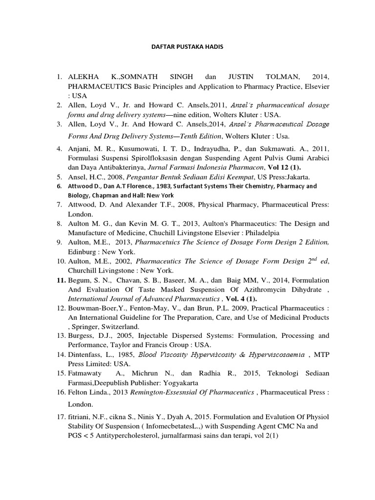 Bibliography of Pharmaceutical References | PDF | Pharmaceutical ...