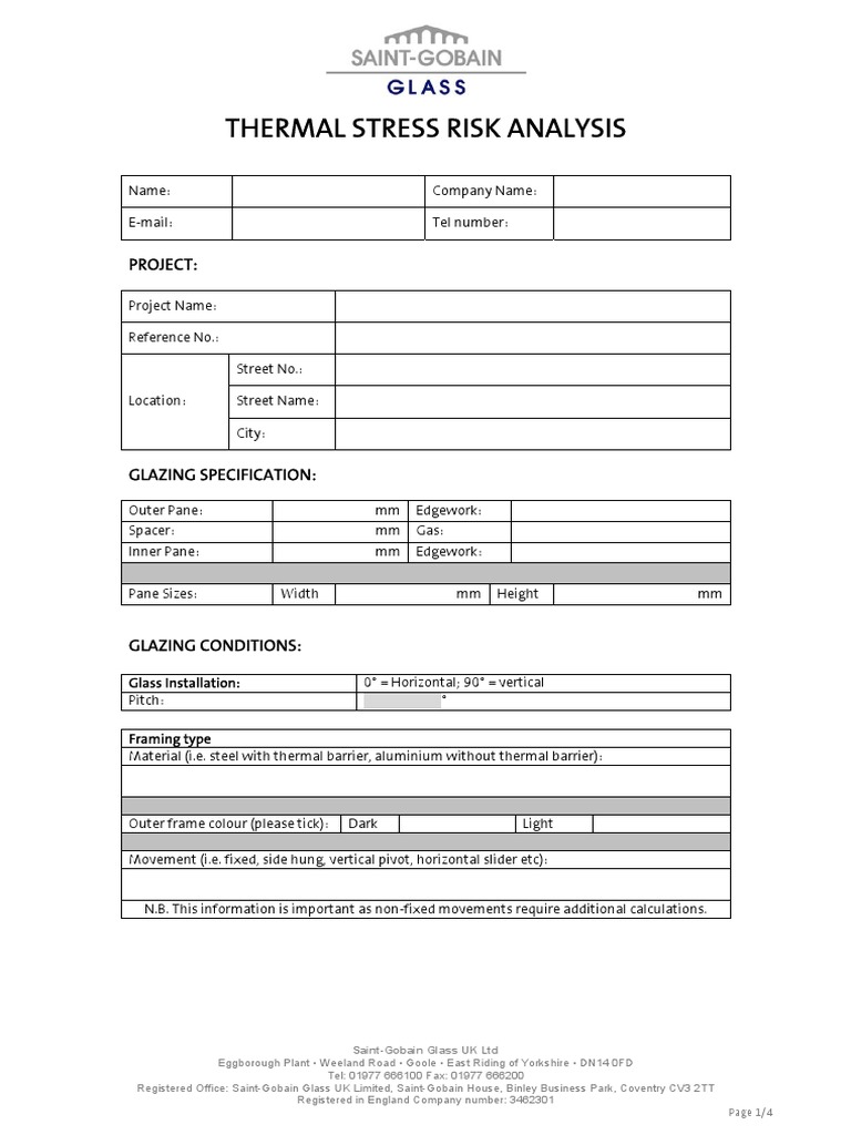 Thermal Stress Risk Analysis | PDF | Glasses | Building Engineering