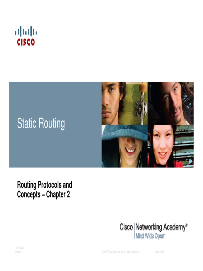 S Ir I Static Routing: Routing Protocols and Routing Protocols and Concepts - Chapter 2 | PDF ...