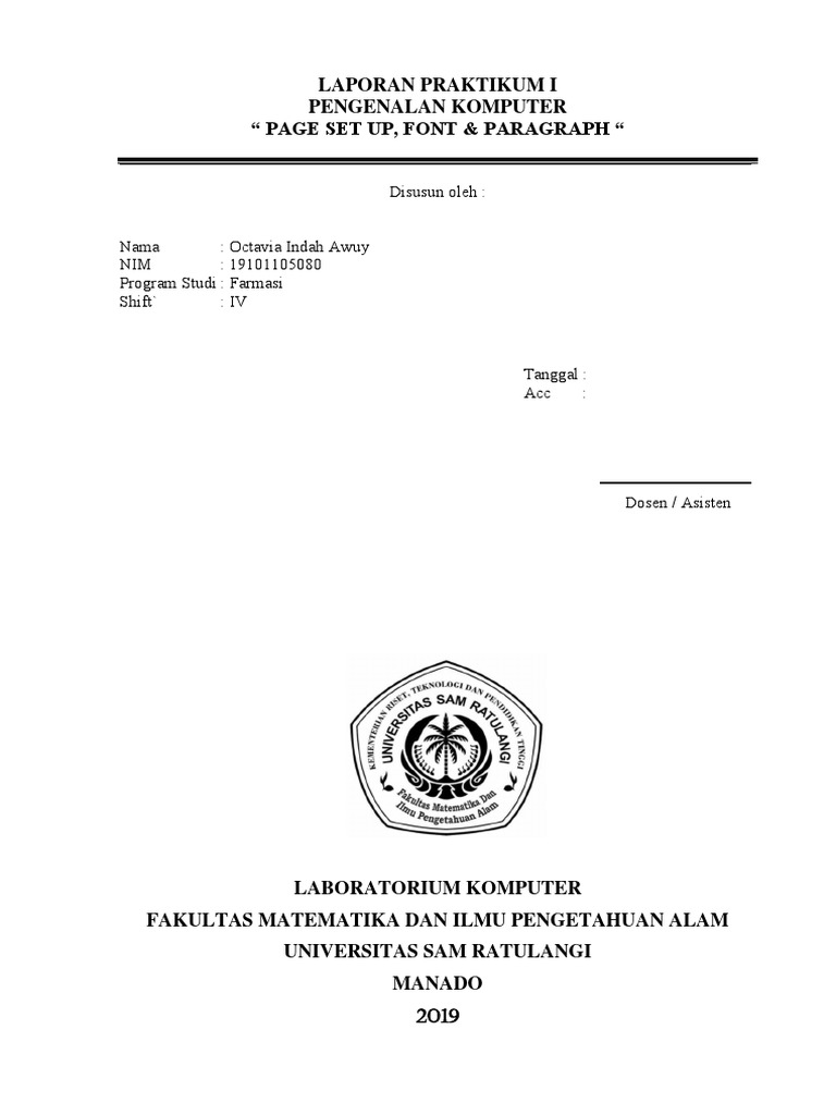 Praktikum 1 | PDF | Karier & Perkembangan | Seni