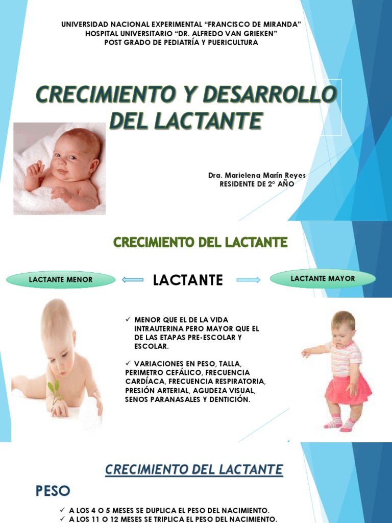 Crecimiento y Desarrollo Del Lactante | PDF | Dormir | Bienestar
