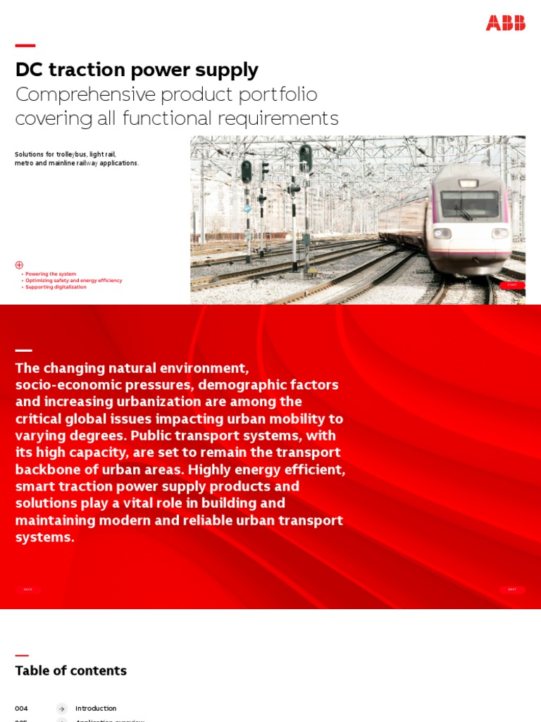 ABB - DC Traction Power Supply Interactive Brochure | PDF | Electrical ...