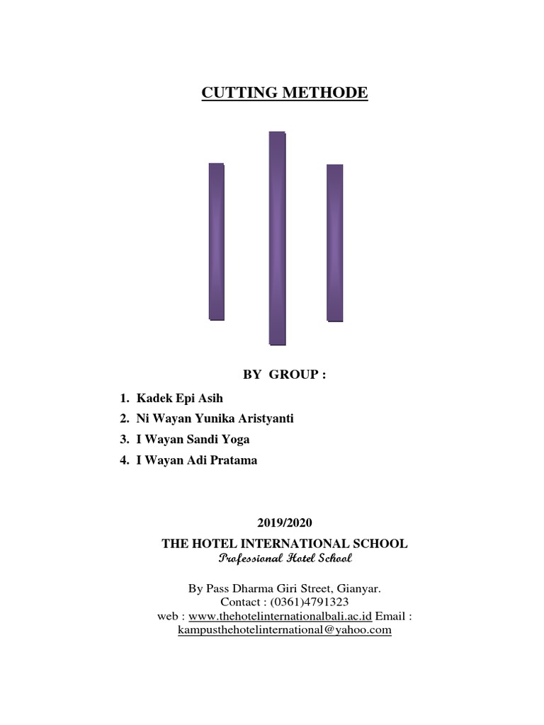 Cutting Methode | PDF | Crops | Food And Drink Preparation