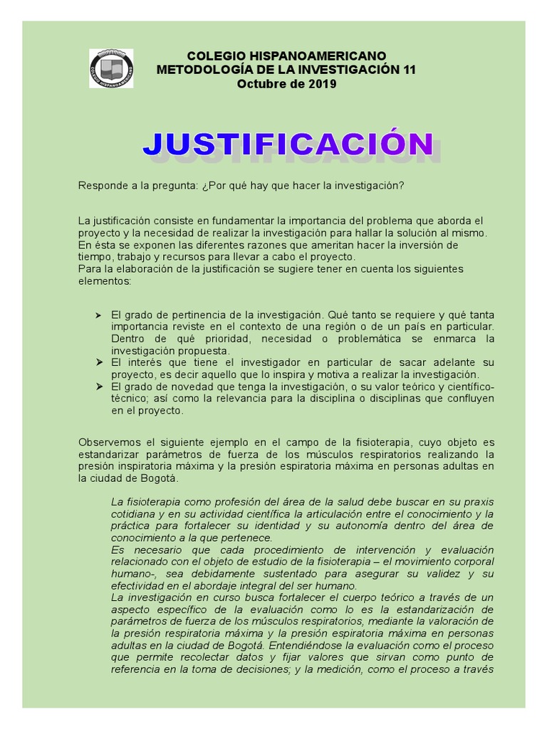 guía justifi- metodología | PDF | Terapia física | Evaluación