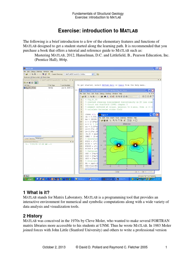 Exercise: Introduction To M: Atlab | PDF | Matlab | Matrix (Mathematics)