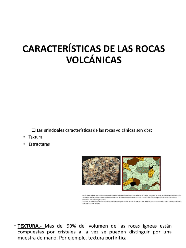 Cato Vi Textura y Estructura de Las Rocas Volcanicas | PDF | Roca ígnea ...
