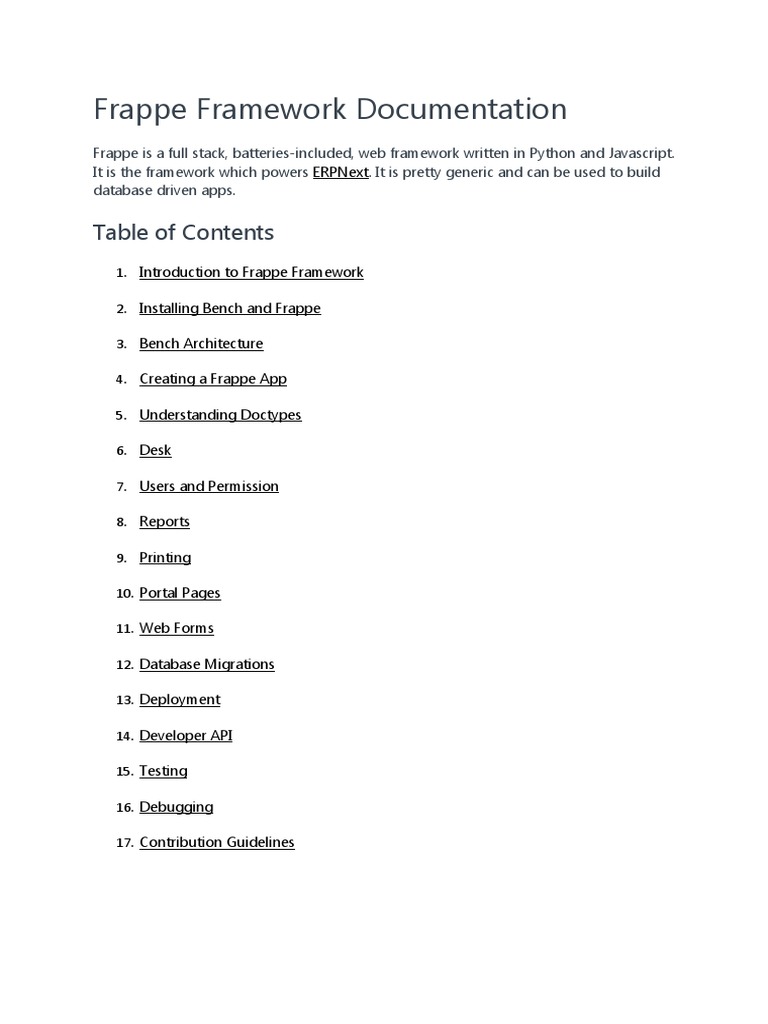 Frappe Framework Documentation | PDF | File Format | Password