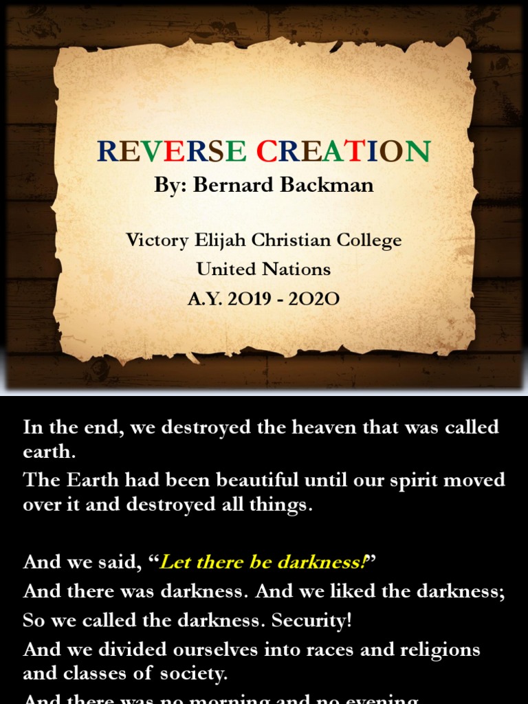Reverse Creation 2 | Download Free PDF | God | Religious Belief And ...