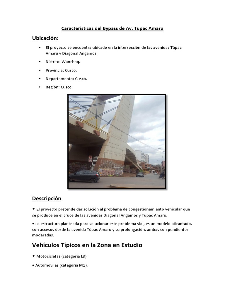 Características Del Bypass Final | PDF | Hormigón | Transporte de tierra