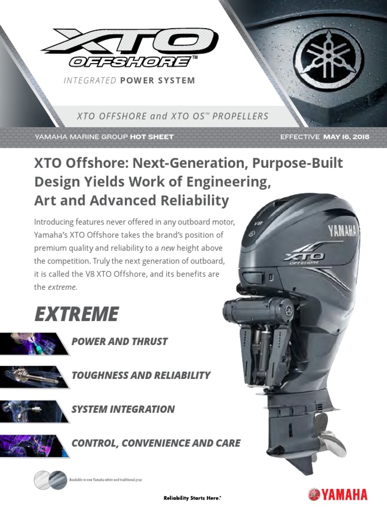 Yamaha XTO Offshore Bulletin | PDF | Fuel Injection | Propeller