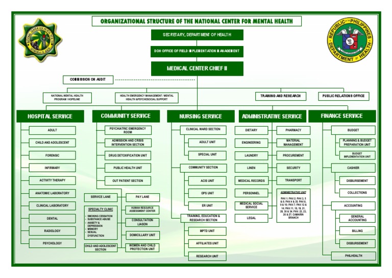 Organizational Structure of The National Center For Mental Health | PDF ...