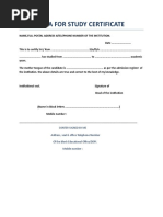 Kcet Study Certificate | PDF