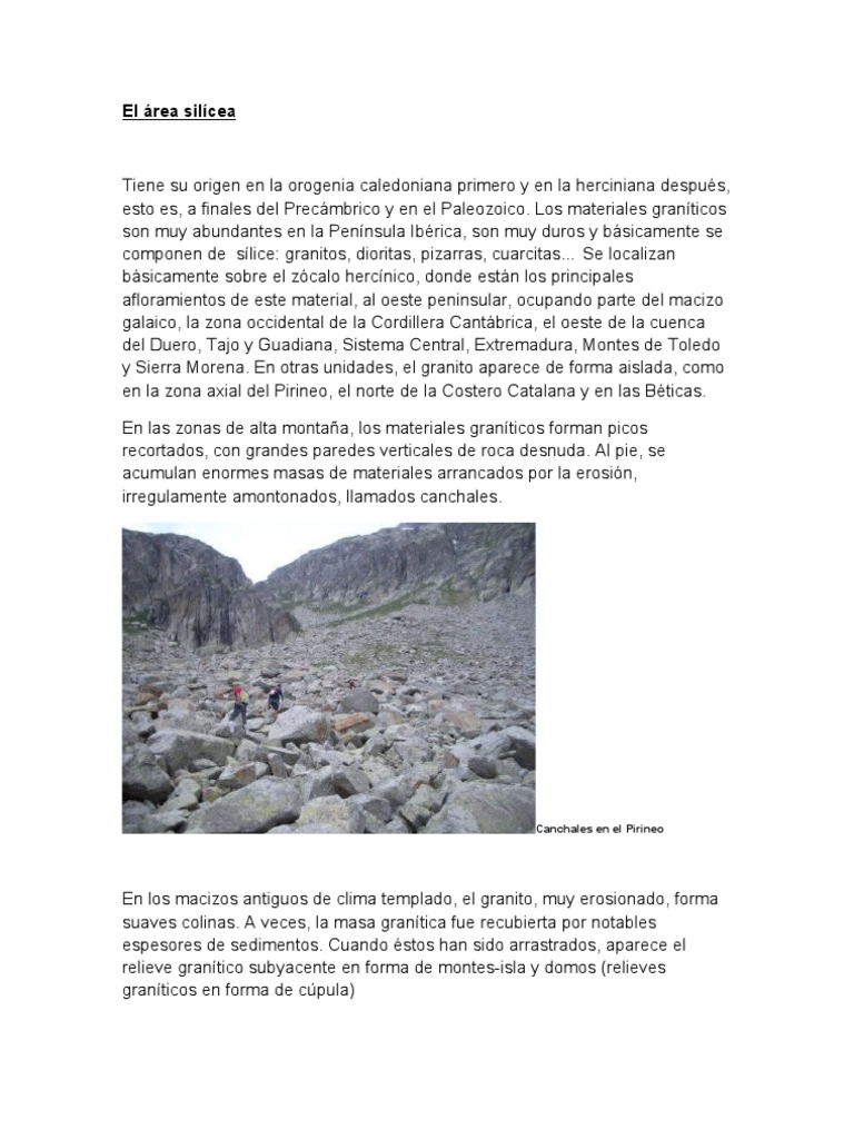 Geología Granítica de la Península Ibérica | PDF