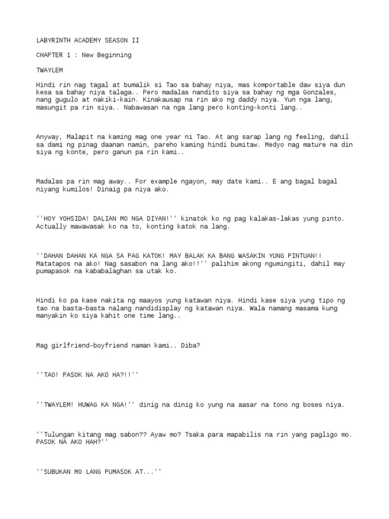 Labyrinth Academy Season II | PDF