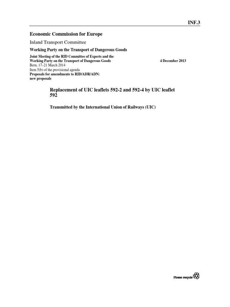 Uic592 PDF | PDF | Transport | Nature