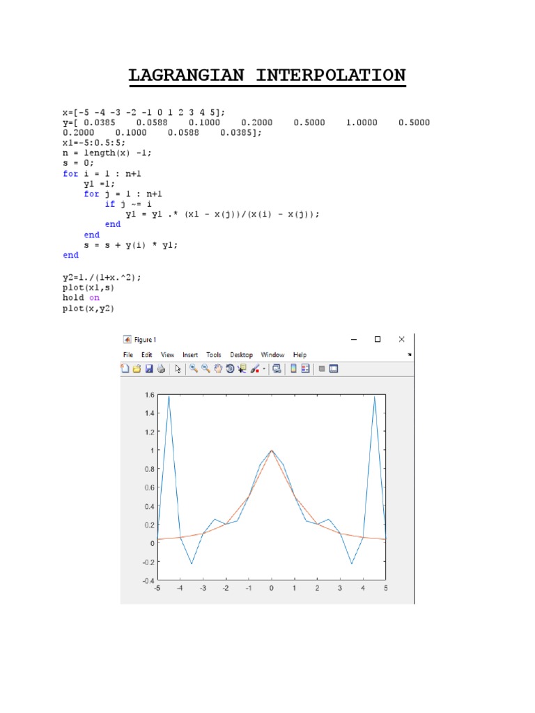 Lagrangian Interpolation | PDF