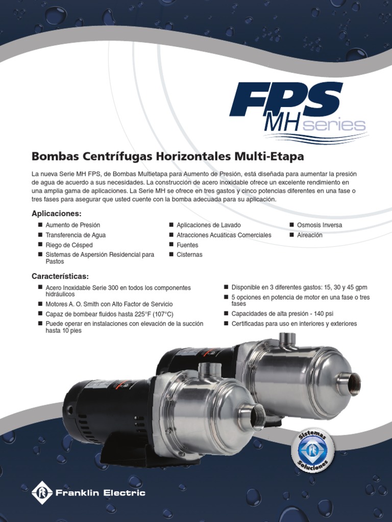 Brochure FPS Serie MH | PDF | Bomba | Science