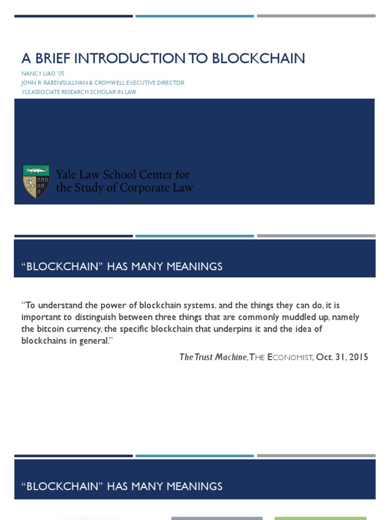 Slides Nancy Liao Brief Intro To Blockchain Iac 101217 PDF | PDF | Computer Security | Security