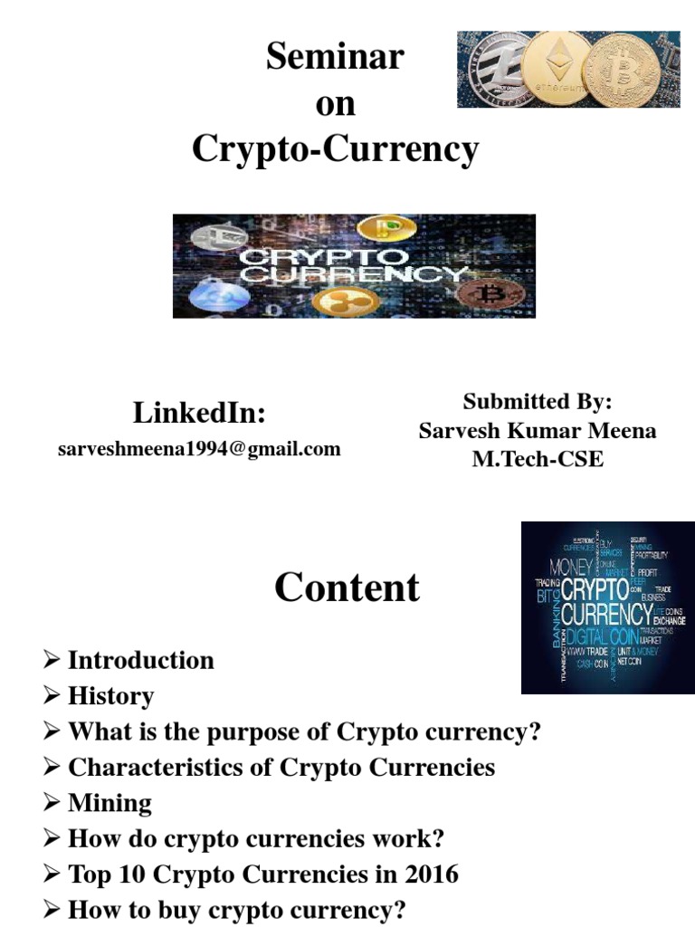 Seminar On Crypto-Currency: Linkedin | PDF | Cryptocurrency | Bitcoin