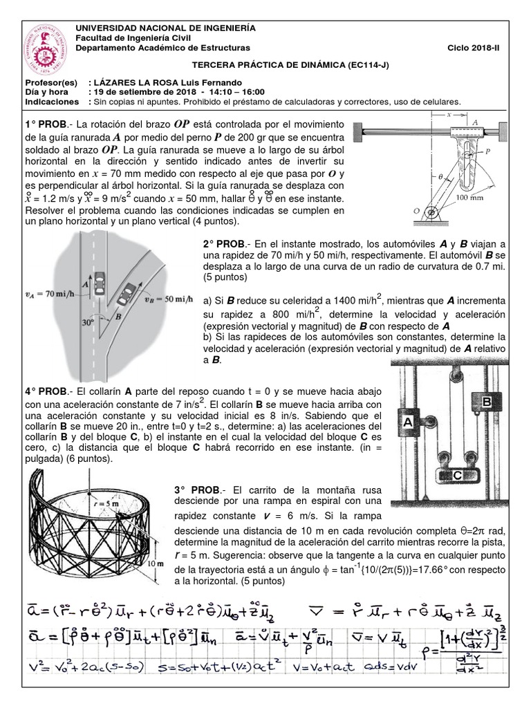 Practica3-J 20182 PDF | PDF | Aceleración | Velocidad