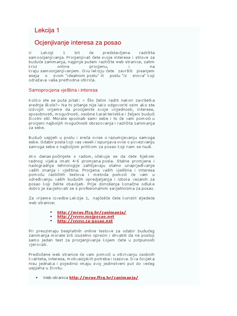 Lekcija 1 | PDF