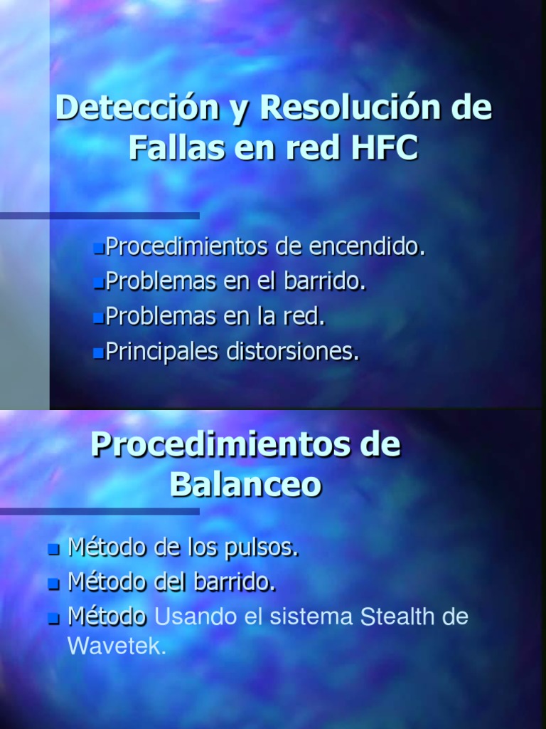Detección de Fallas en Red HFC | PDF | Ciencia y matemáticas | Tecnología